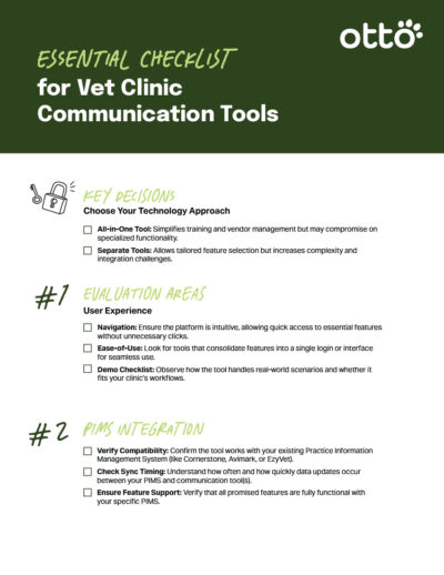 Essential Checklist for Vet Clinic Communication Tools - Otto