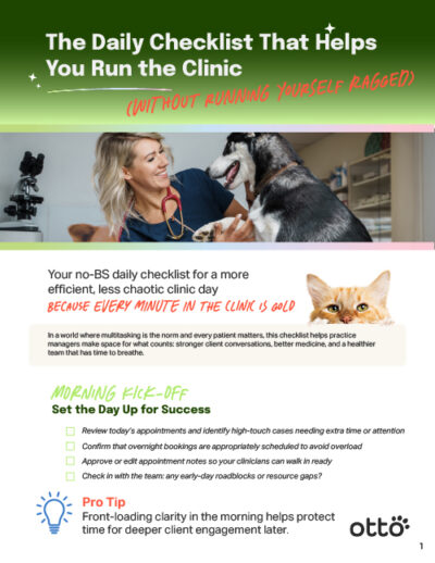 Daily Vet Clinic Checklist - Otto.vet